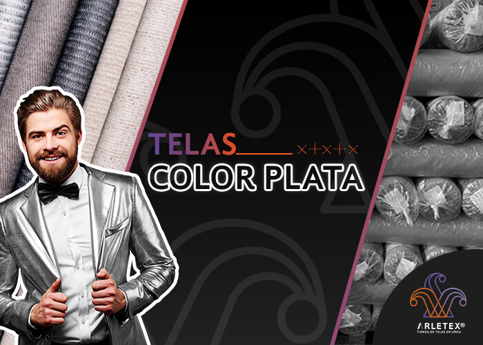 Tela Color Plata | Tela Plata | Arletex 📍